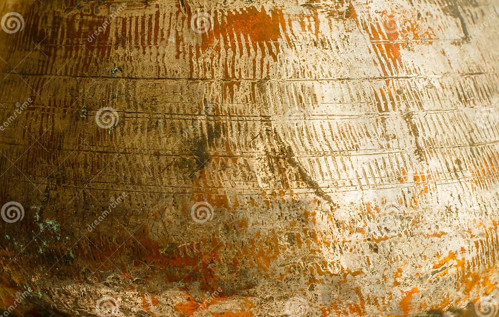 Colorful Texture of Copper. Stock Illustration - Illustration of dusty ...