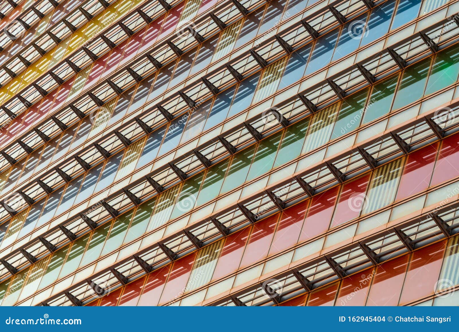 Modern Stained Glass Windows Stock Photo - Image of city, interior ...