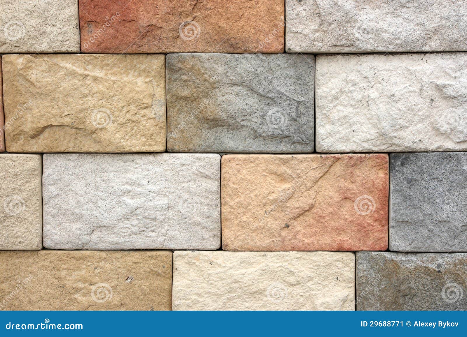 Colorful Texture Of Sandstone Brick Wall Texture. Royalty-Free Stock Photo | CartoonDealer.com ...
