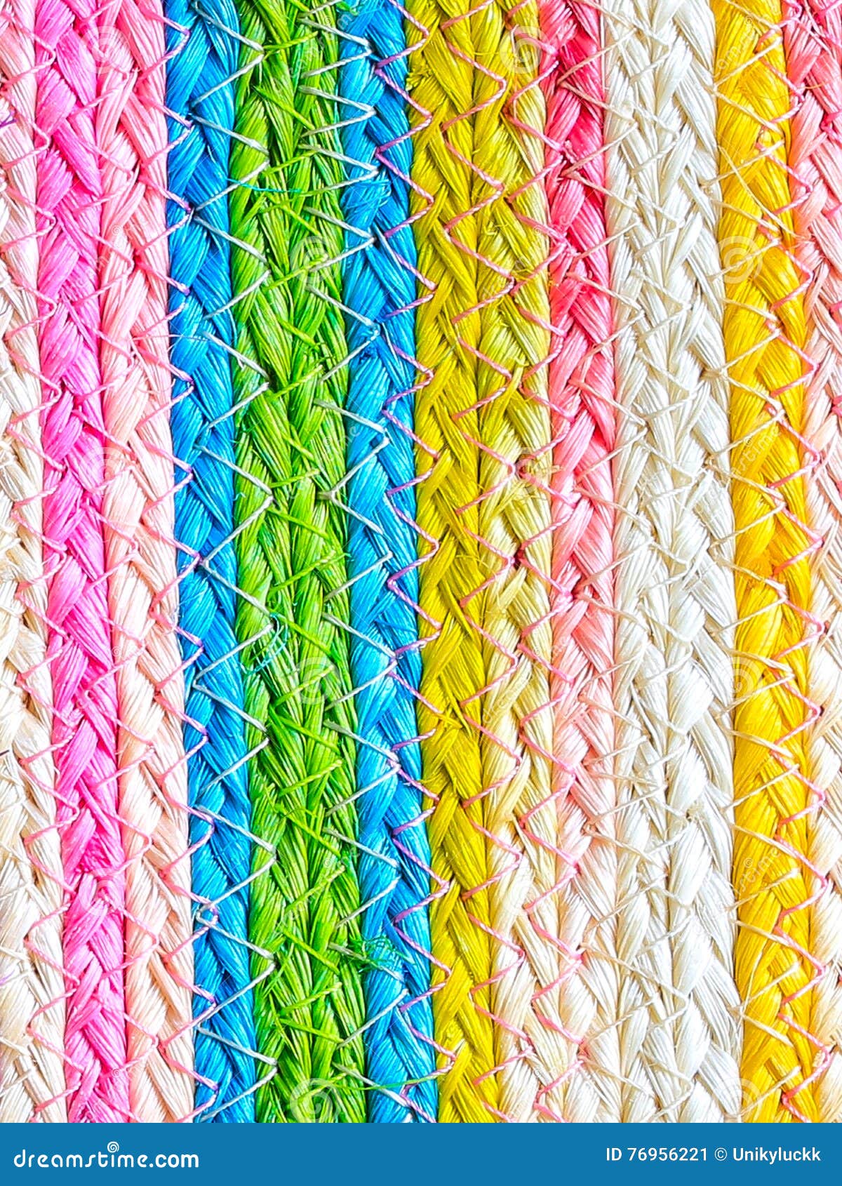 Colorful Texture of Weave Reed Handcraft Stock Image - Image of basket ...