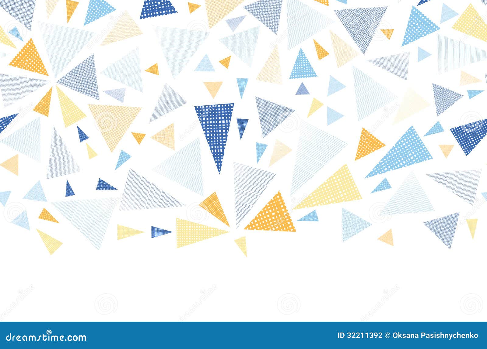 Colorful Textured Arrows Triangles Horizontal Stock Vector ...