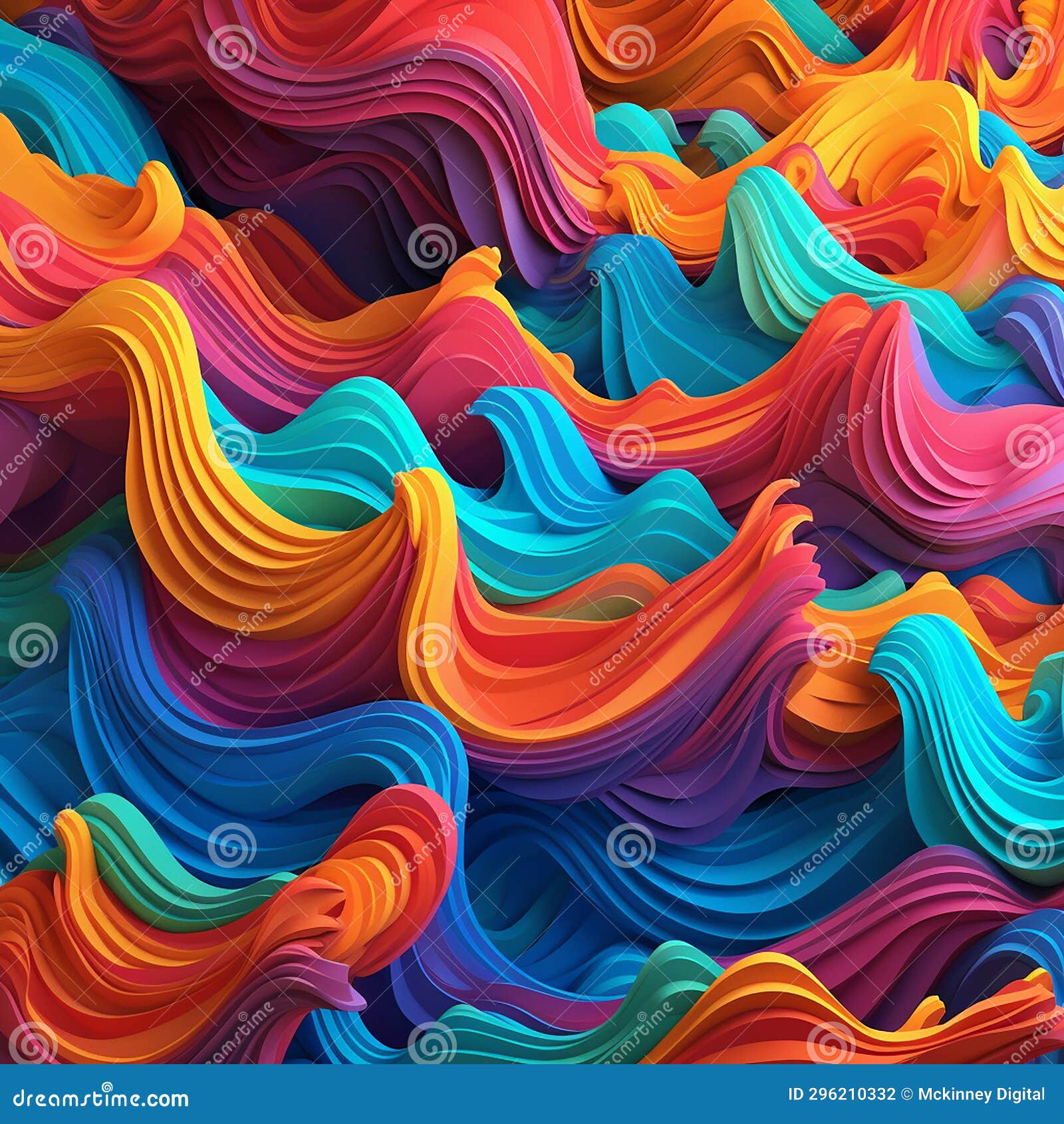Textured Background Image in Colorful Scene in Random Wave and Ripple ...