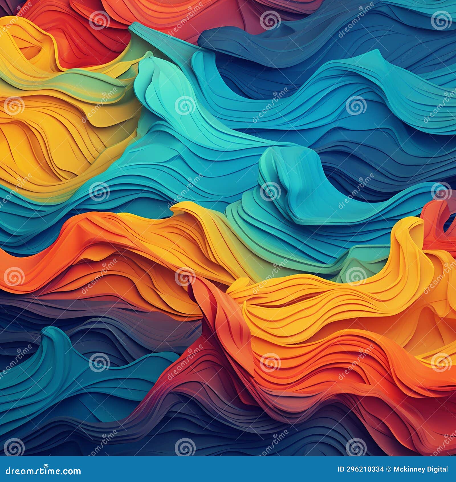 Textured Background Image in Colorful Scene in Random Wave and Ripple ...