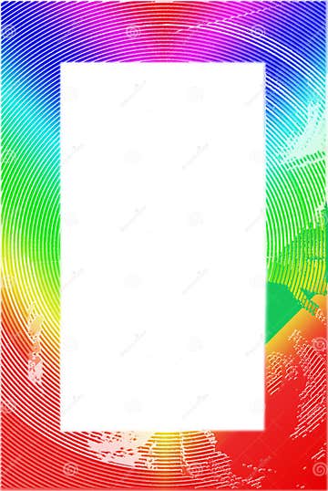 Colorful Textured Border/Frame Stock Illustration - Illustration of ...