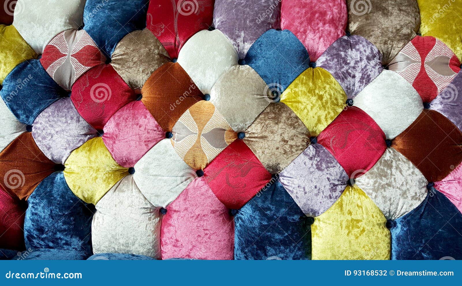 Colorful Textures of Velvet Cloth Sofa Stock Photo - Image of comfort ...