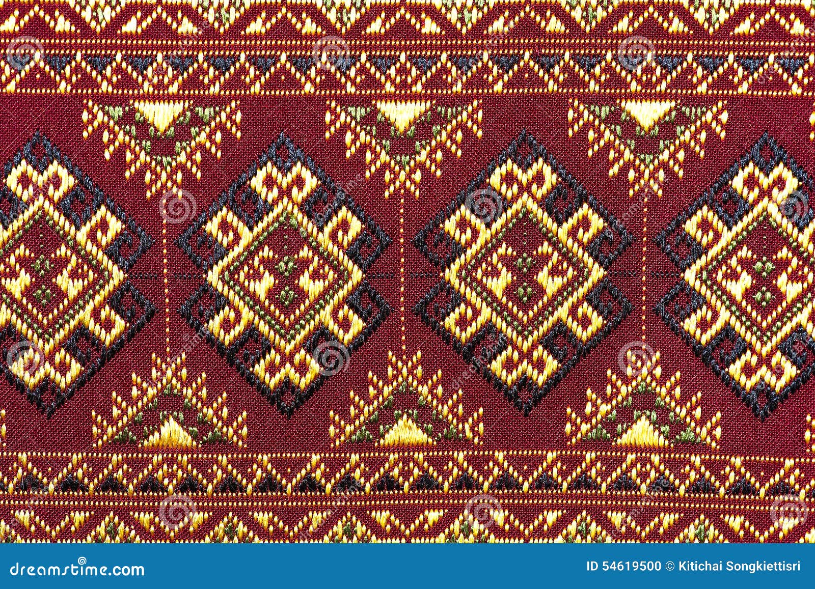 Colorful Thai Silk Handcraft Peruvian Style Rug Surface Close Up Stock ...