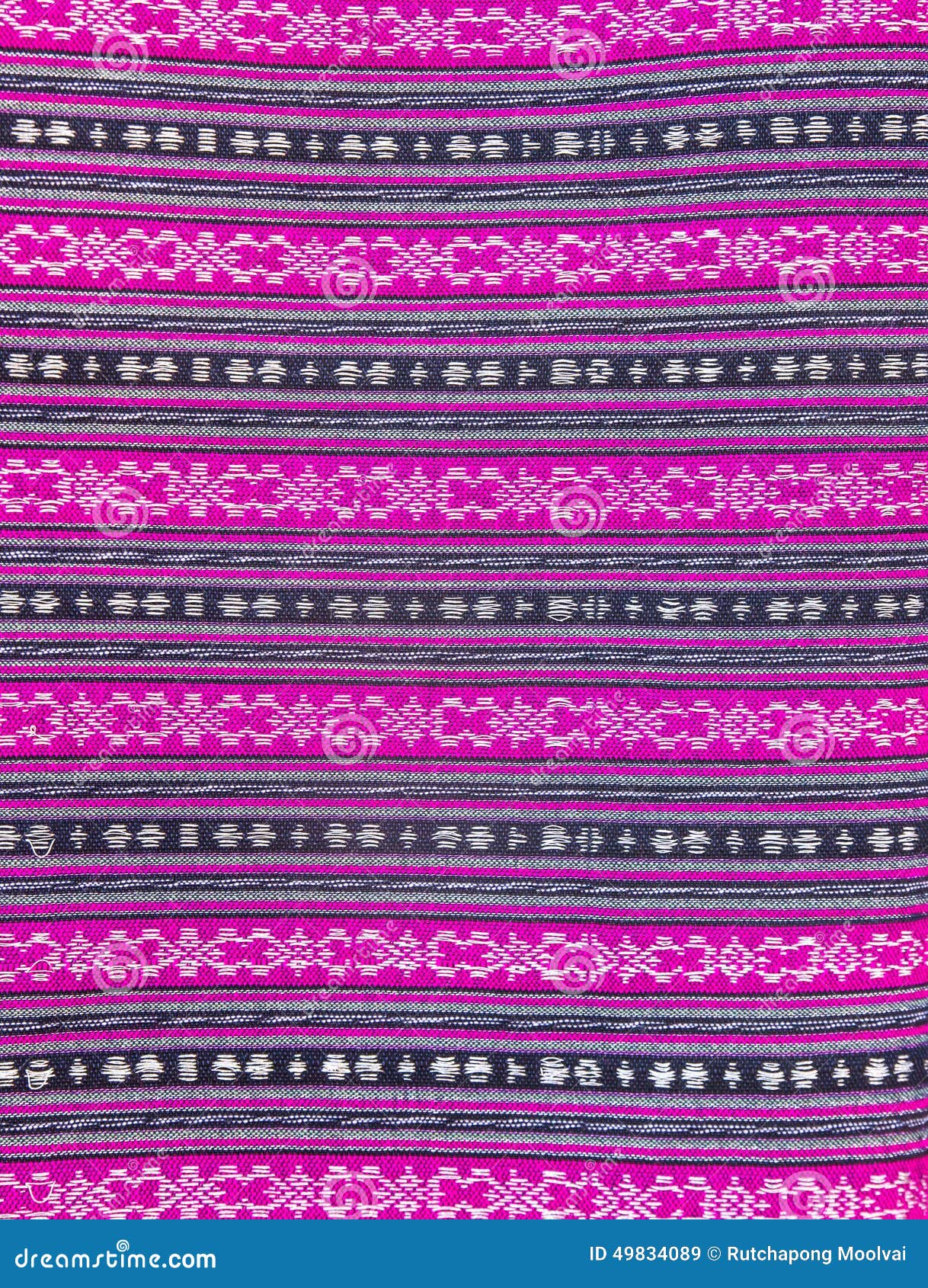 Colorful Thai Style Handmade Fabric Pattern Stock Image - Image of ...