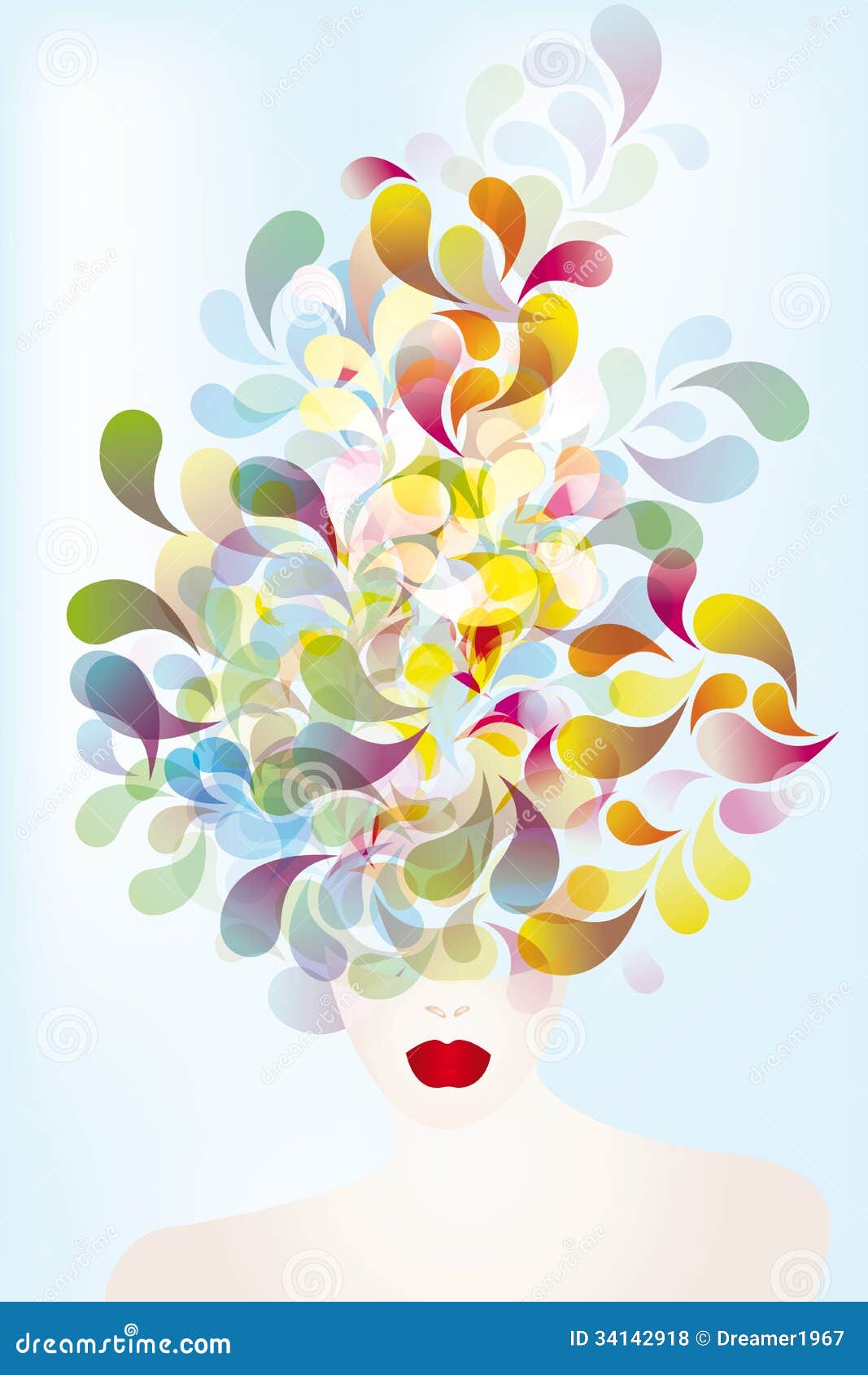 Colorful thoughts stock vector. Illustration of care - 34142918