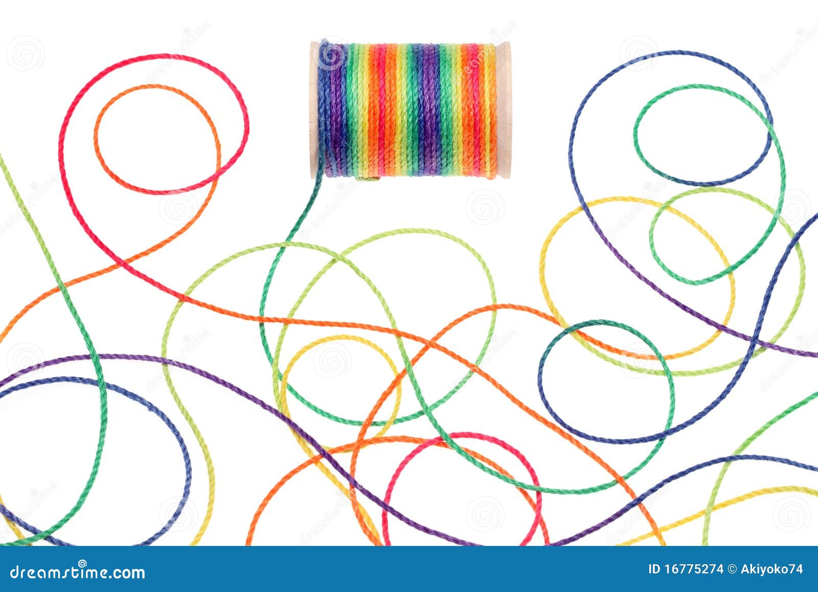 Colorful thread stock photo. Image of knitting, abstract - 16775274