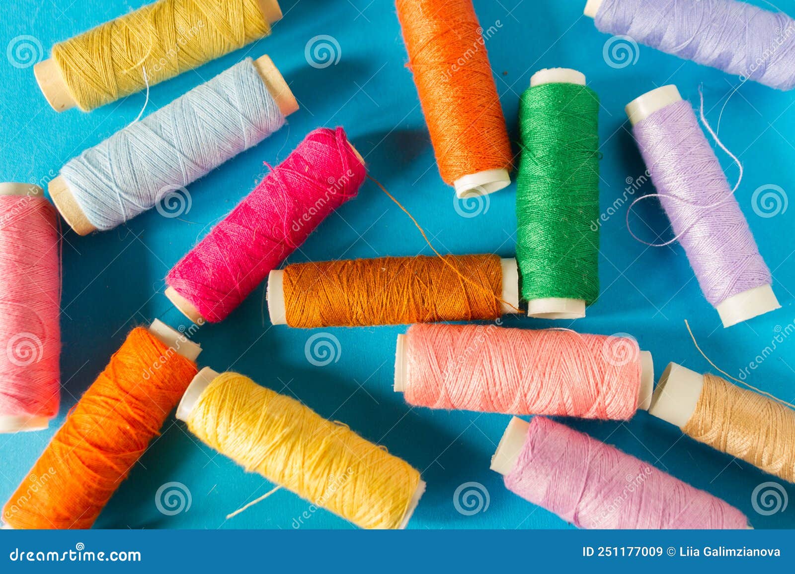 Colorful thread backround stock image. Image of pattern - 251177009