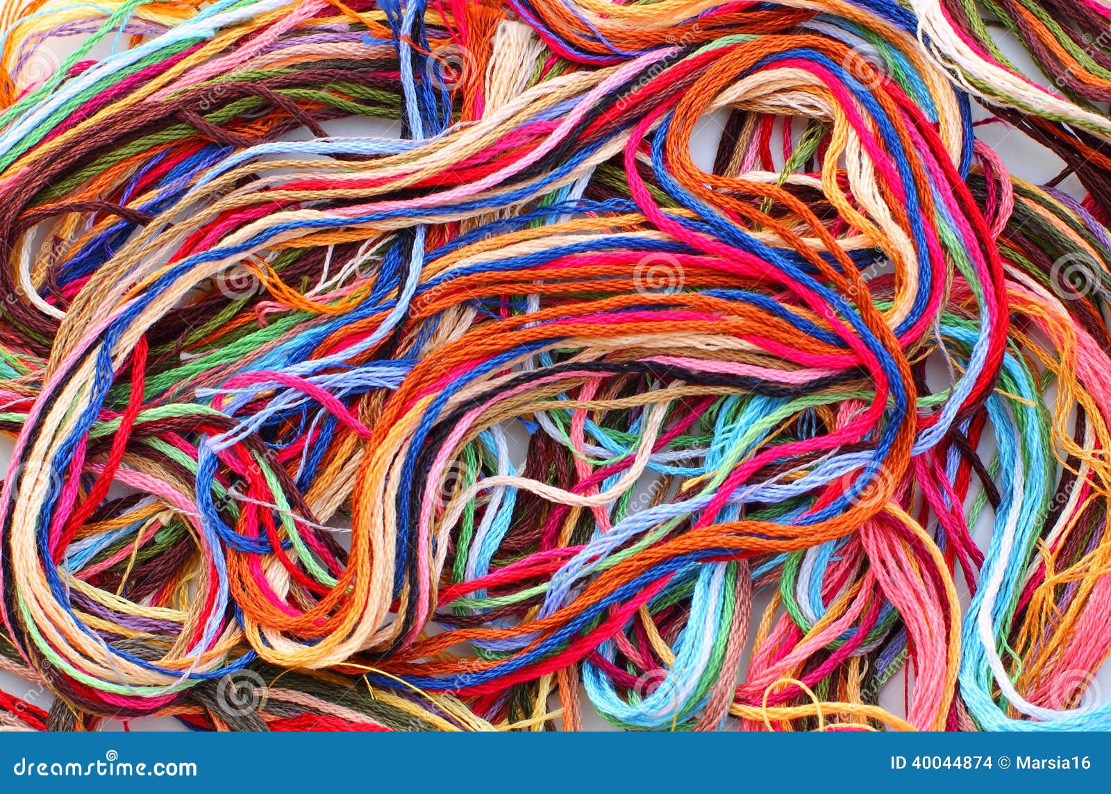 Colorful Thread Floss stock photo. Image of green, bright - 40044874