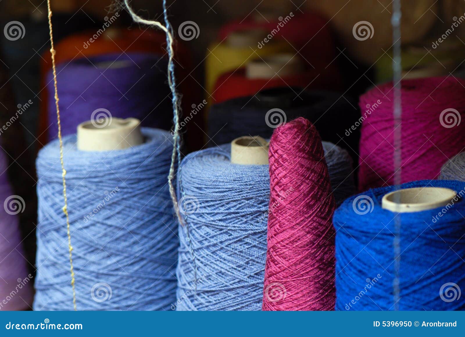 Colorful Thread Spools stock photo. Image of reel, manufacture - 5396950