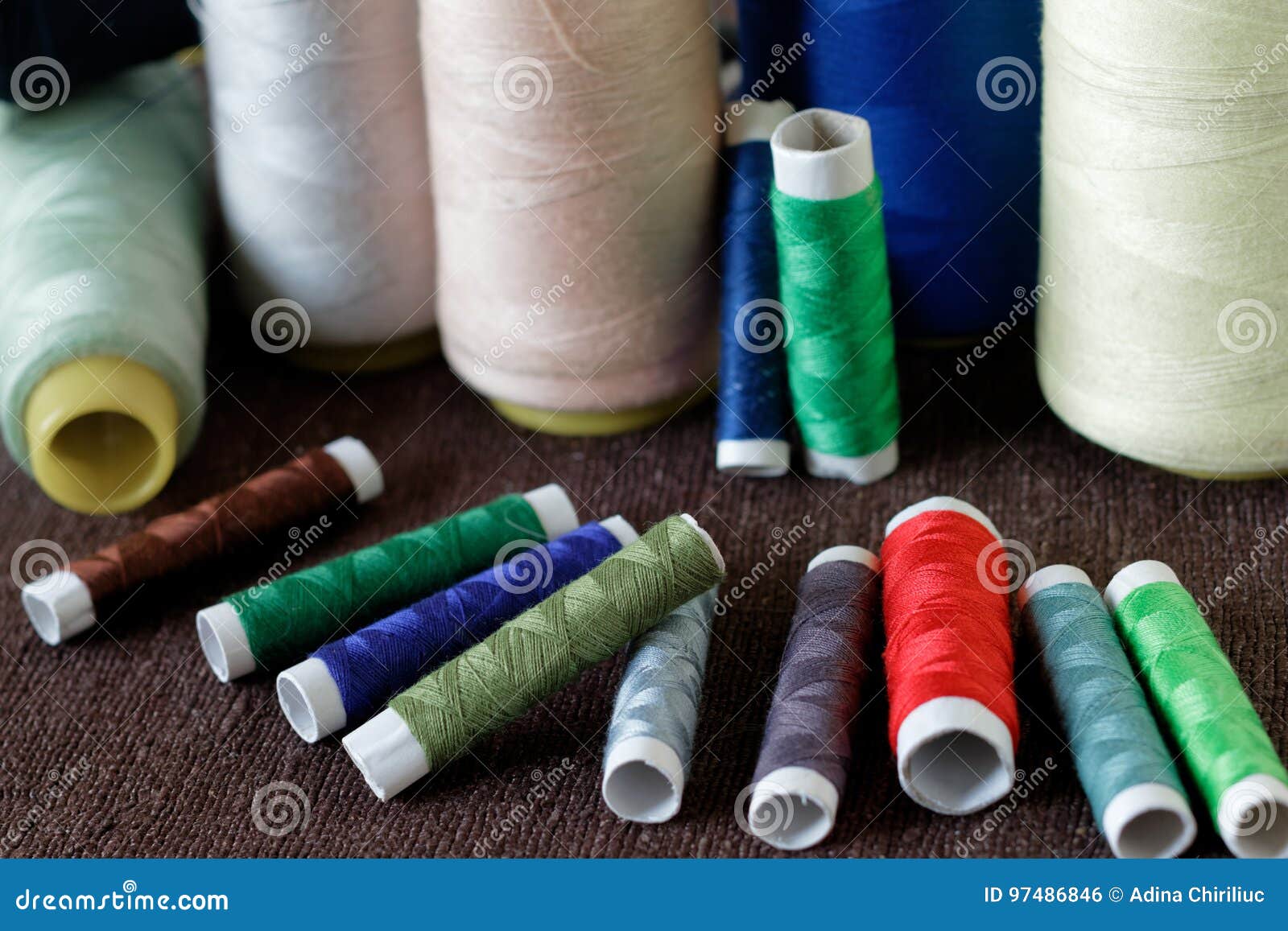 Colorful Thread Spools Background Stock Photo - Image of spools, design ...