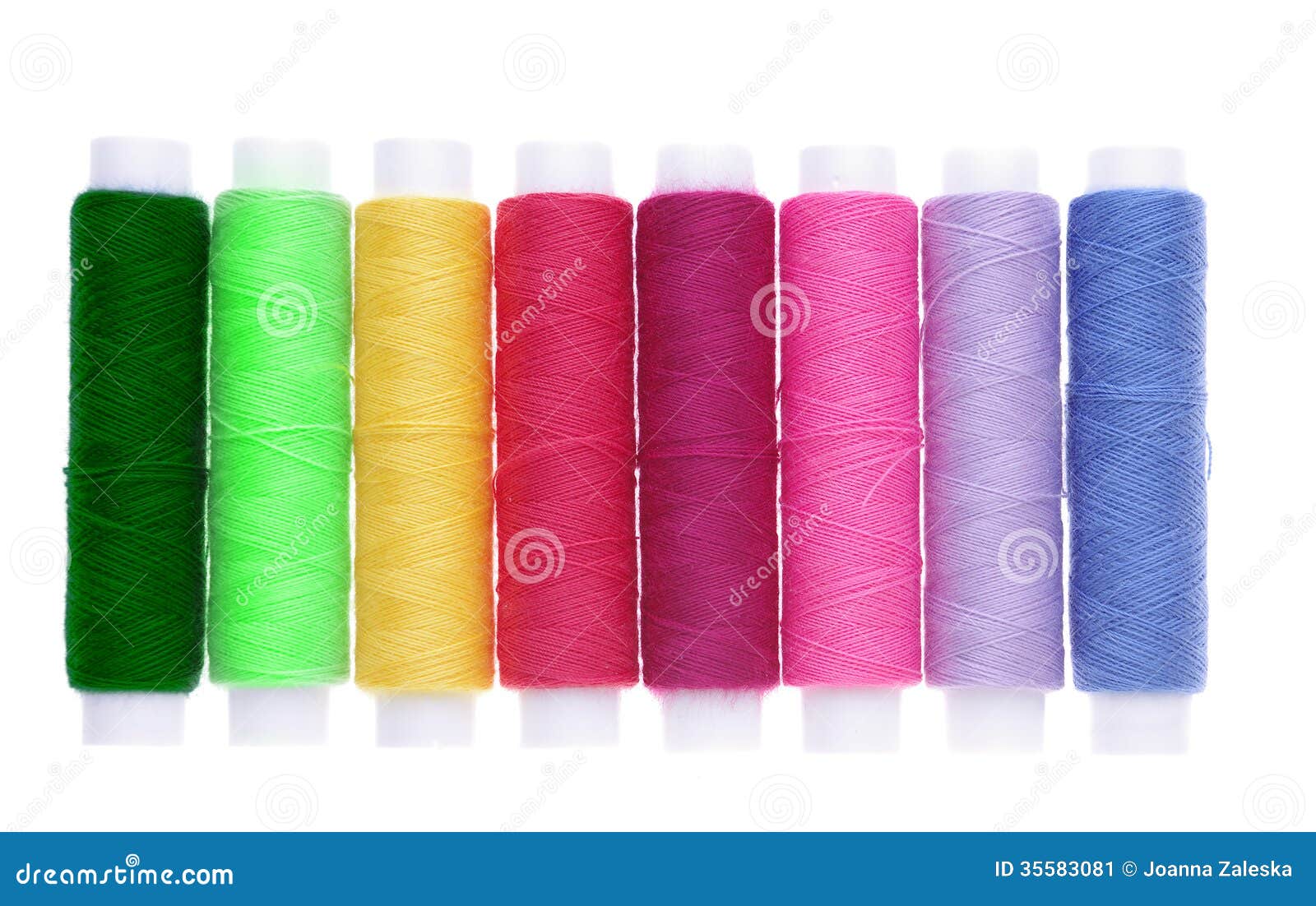 Colorful thread spools stock image. Image of needlework - 35583081