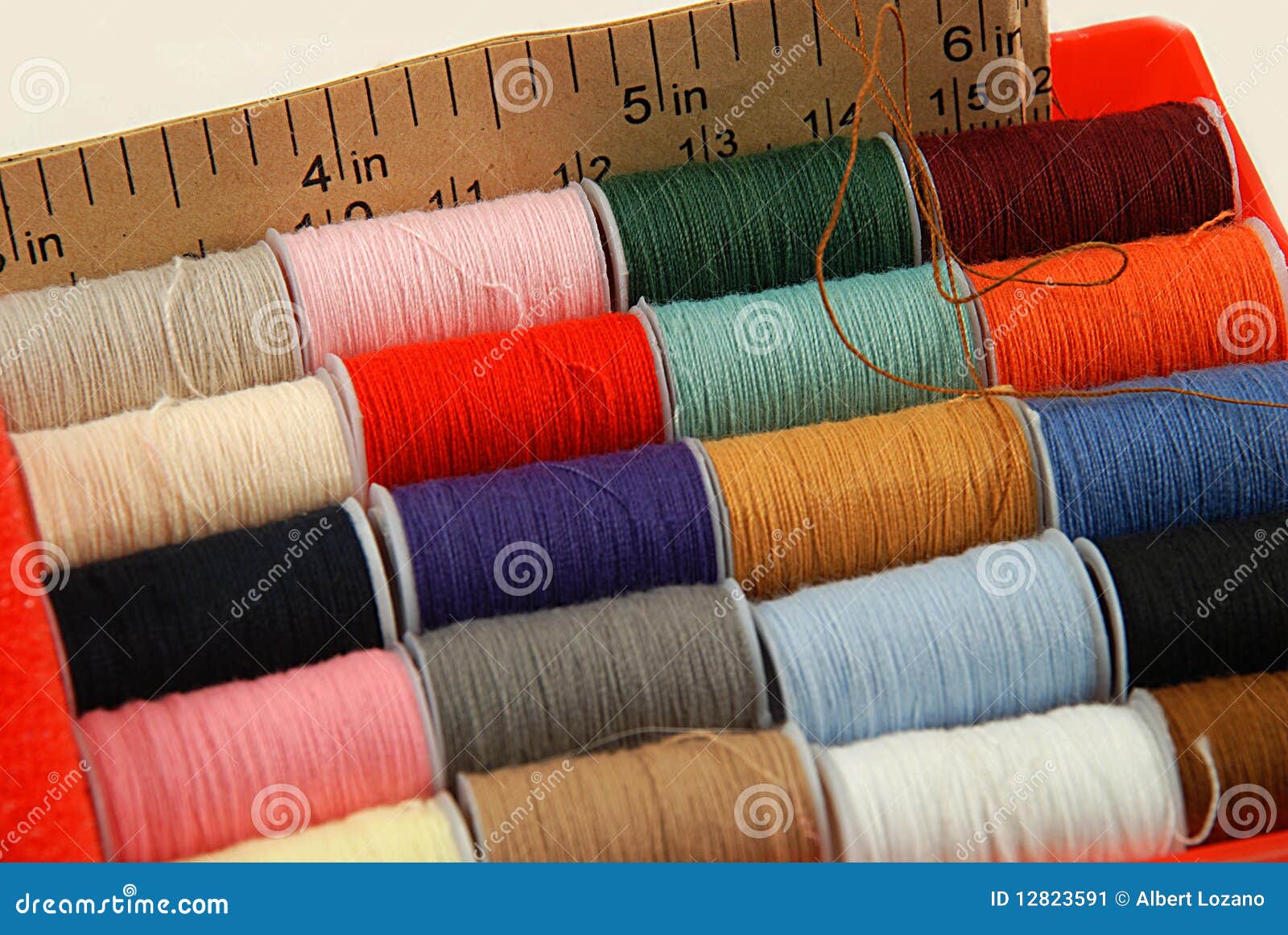 Colorful threads stock image. Image of wool, fibers, crochet - 12823591