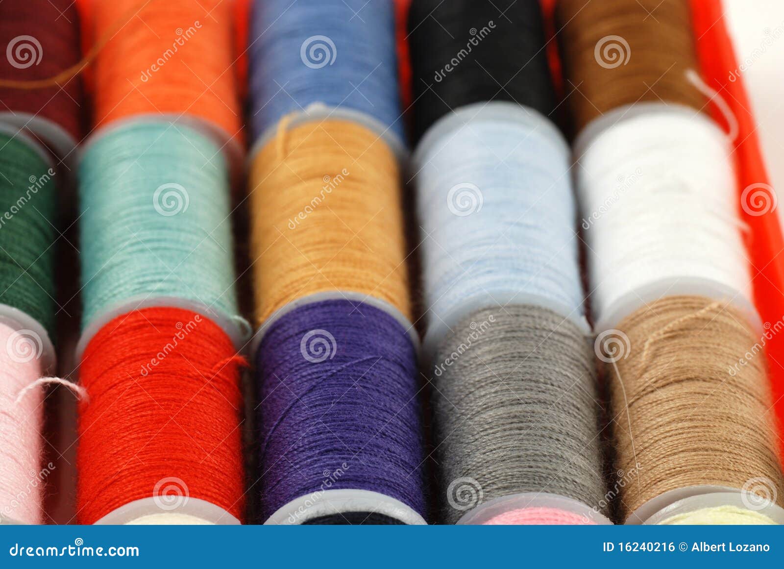 Colorful threads stock photo. Image of multicolored, spools - 16240216