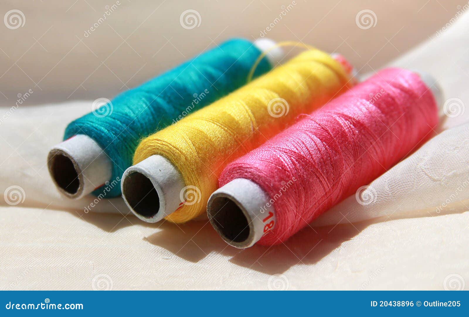 Colorful threads stock photo. Image of roll, background - 20438896