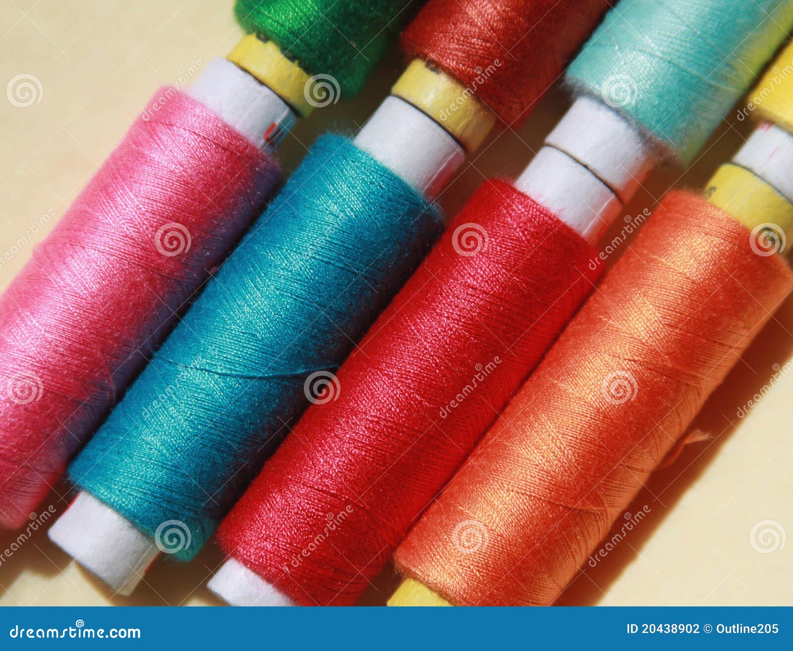 Colorful threads stock photo. Image of buttons, craft - 20438902