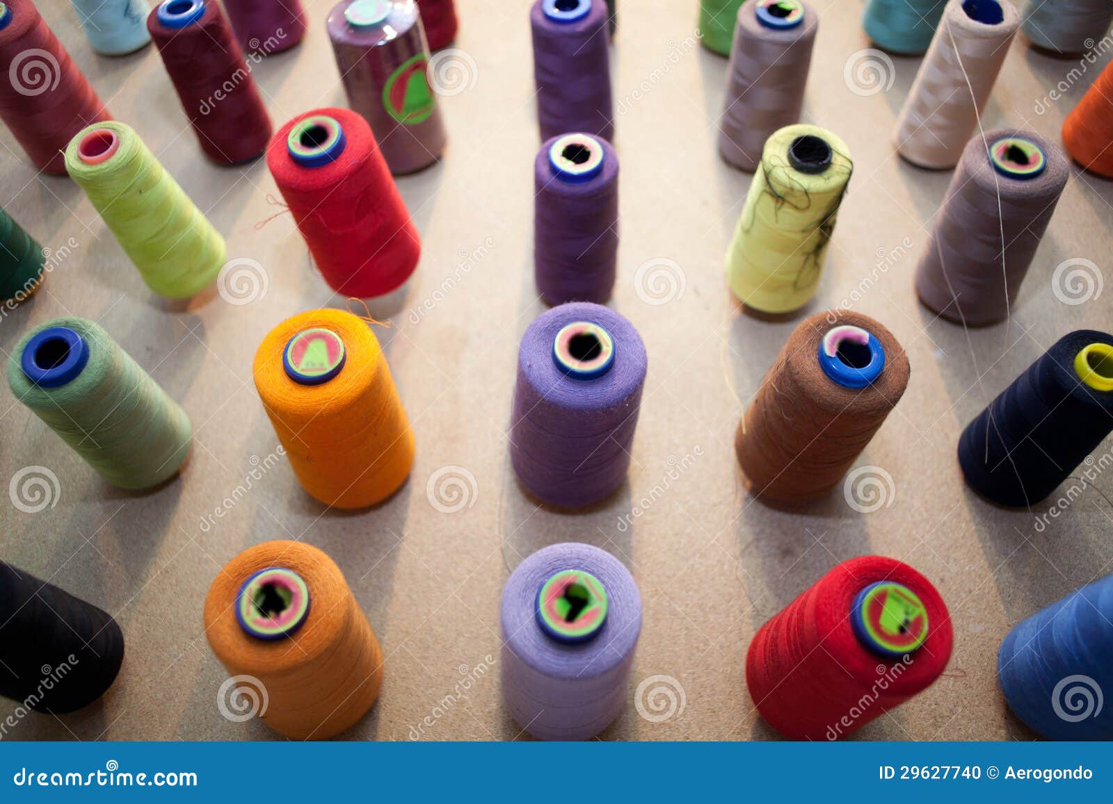 Colorful threads stock photo. Image of sewing, tailoring - 29627740