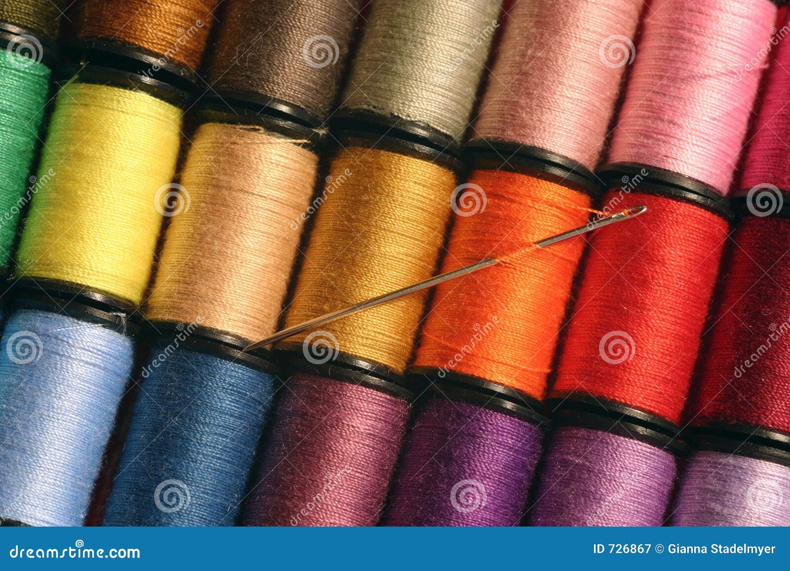 Colorful Threads stock image. Image of yarn, still, occupation - 726867