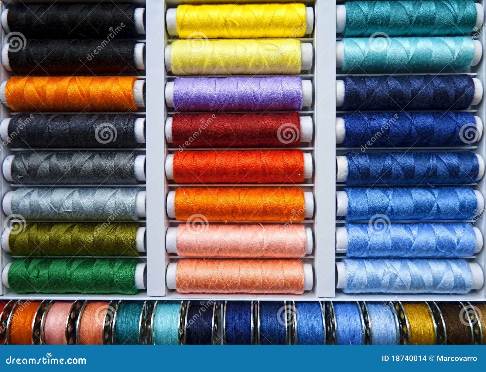 Colorful Threads Background Stock Photo - Image of colorful, tailor ...