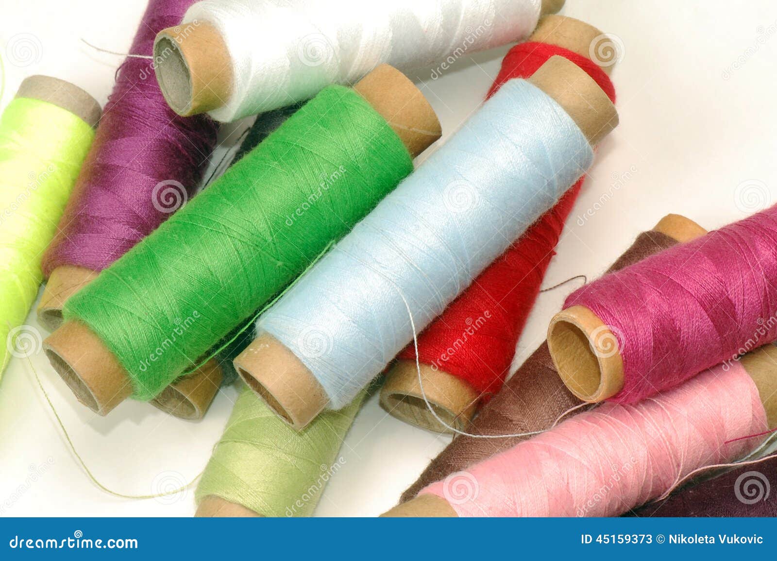 Colorful threads stock image. Image of tailoring, group - 45159373
