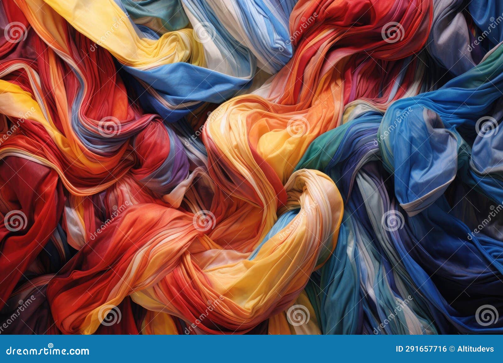 Colorful Threads Intertwined Stock Illustration - Illustration of ...