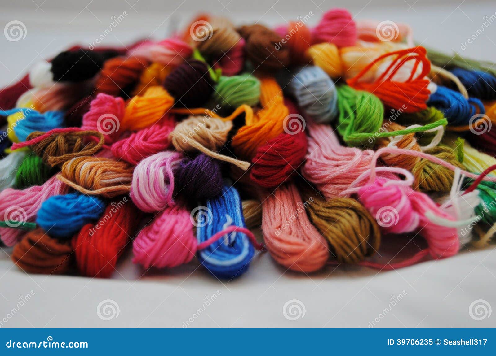 Colorful threads stock image. Image of floss, darning - 39706235