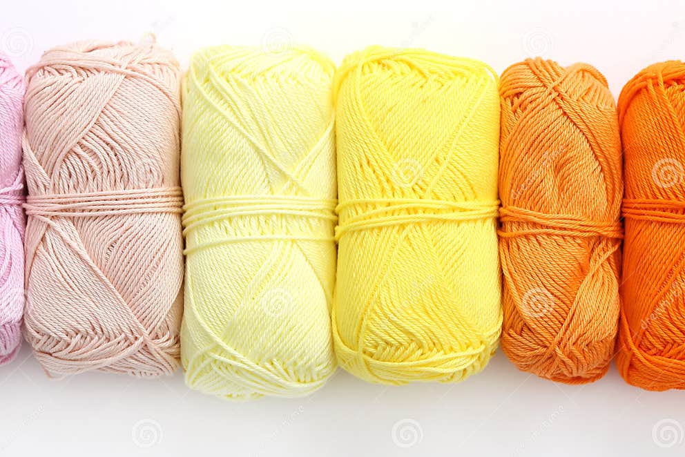 Colorful Threads on the Table Stock Photo - Image of colorful, soft ...