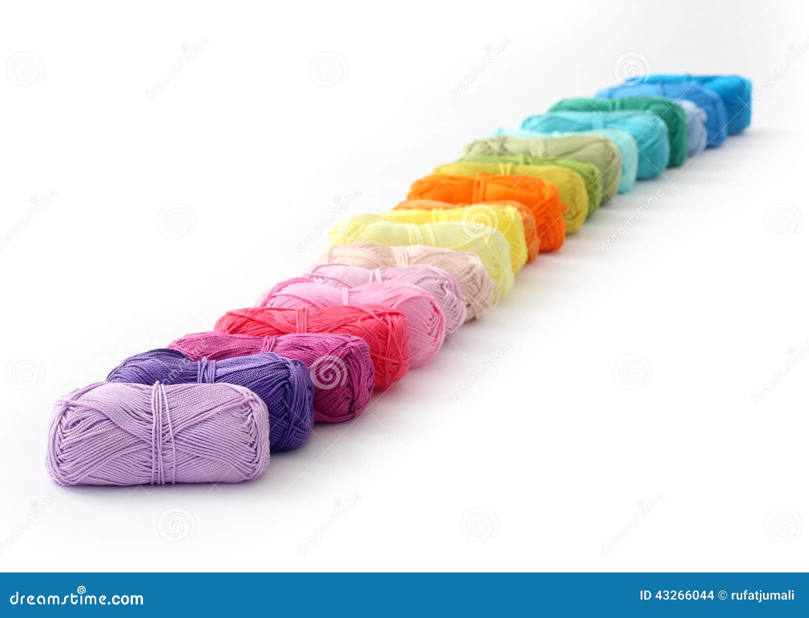 Colorful Threads on the Table Stock Photo - Image of purple, handmade ...
