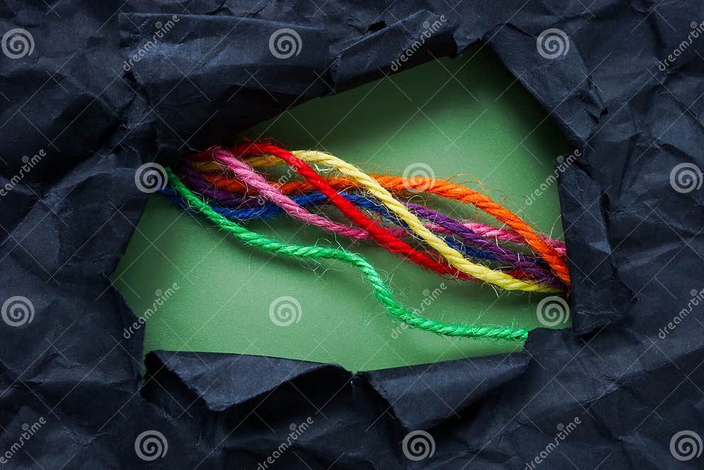 Colorful Threads and Torn Black Paper. Creativity and Problem ...