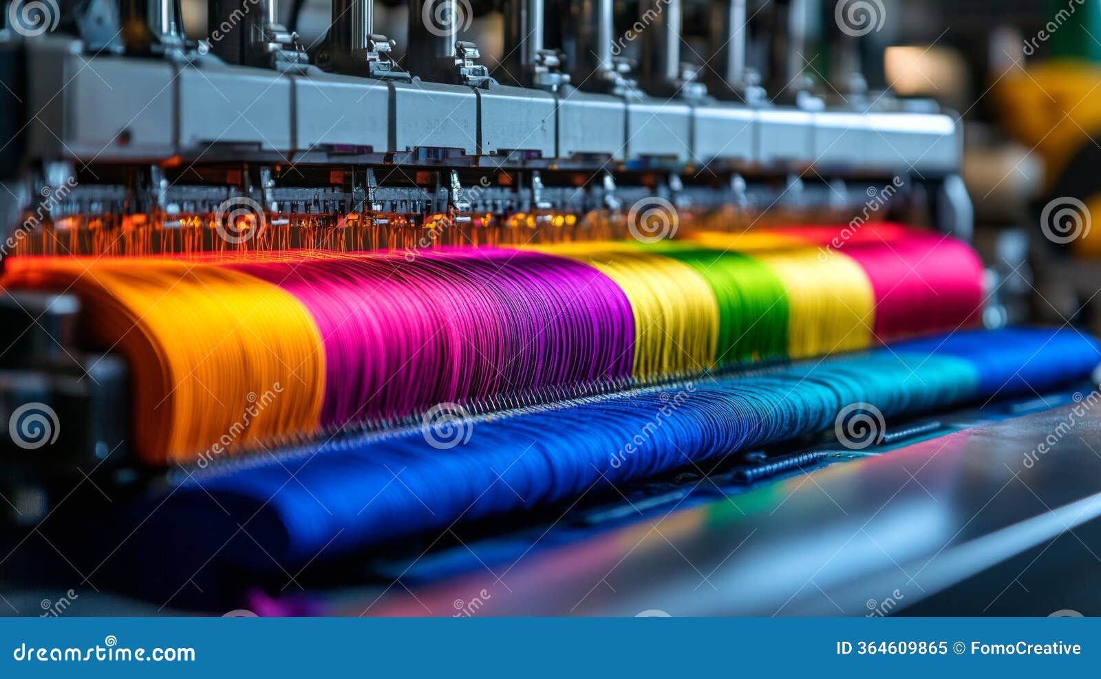 Industrial Textile Manufacturing Landing Page Template. Tiny Sewer ...