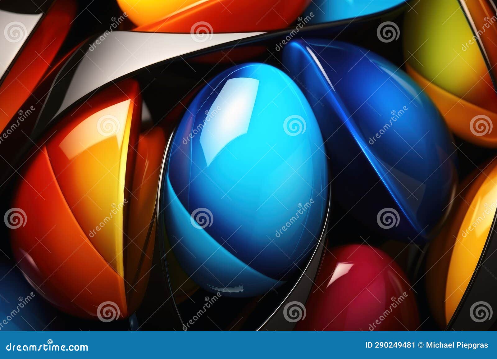 Colorful Three Dimensional Sphere Background Texture Stock Illustration ...
