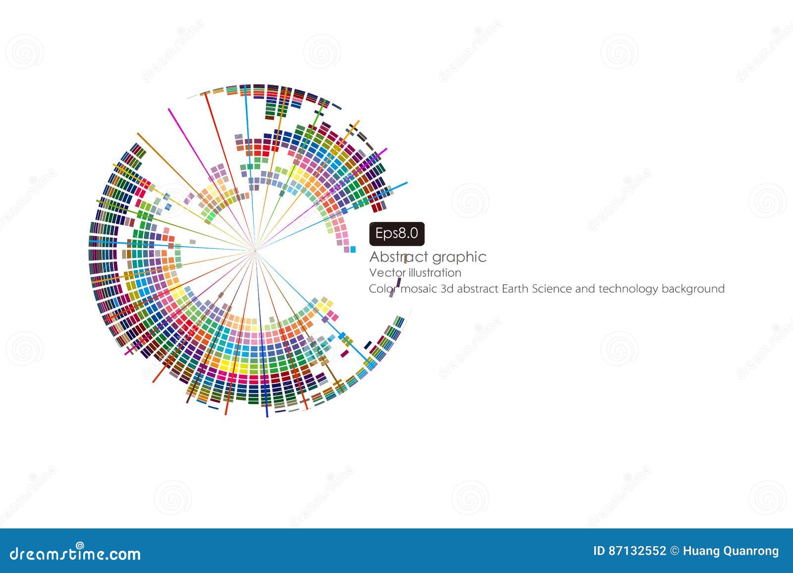Colorful Three-dimensional Spherical Map of the World, Abstract Vector ...