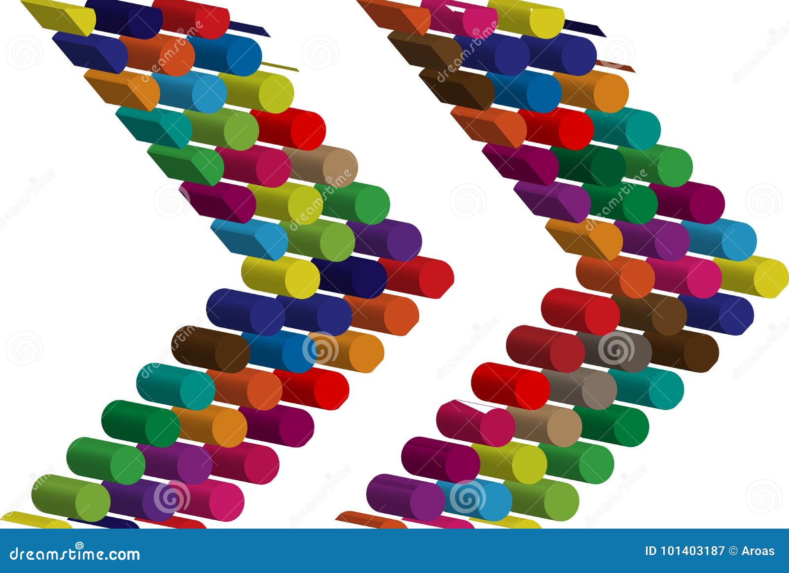 Colorful Three-dimensional Symbol Stock Vector - Illustration of style ...