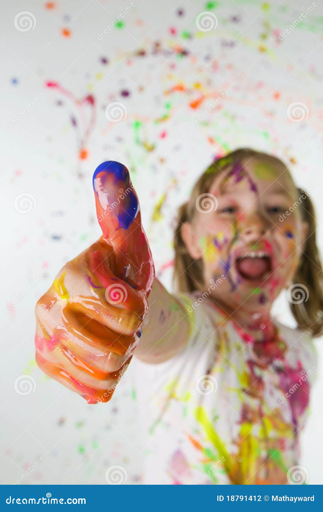 Colorful Thumb Up stock photo. Image of happy, artistic - 18791412