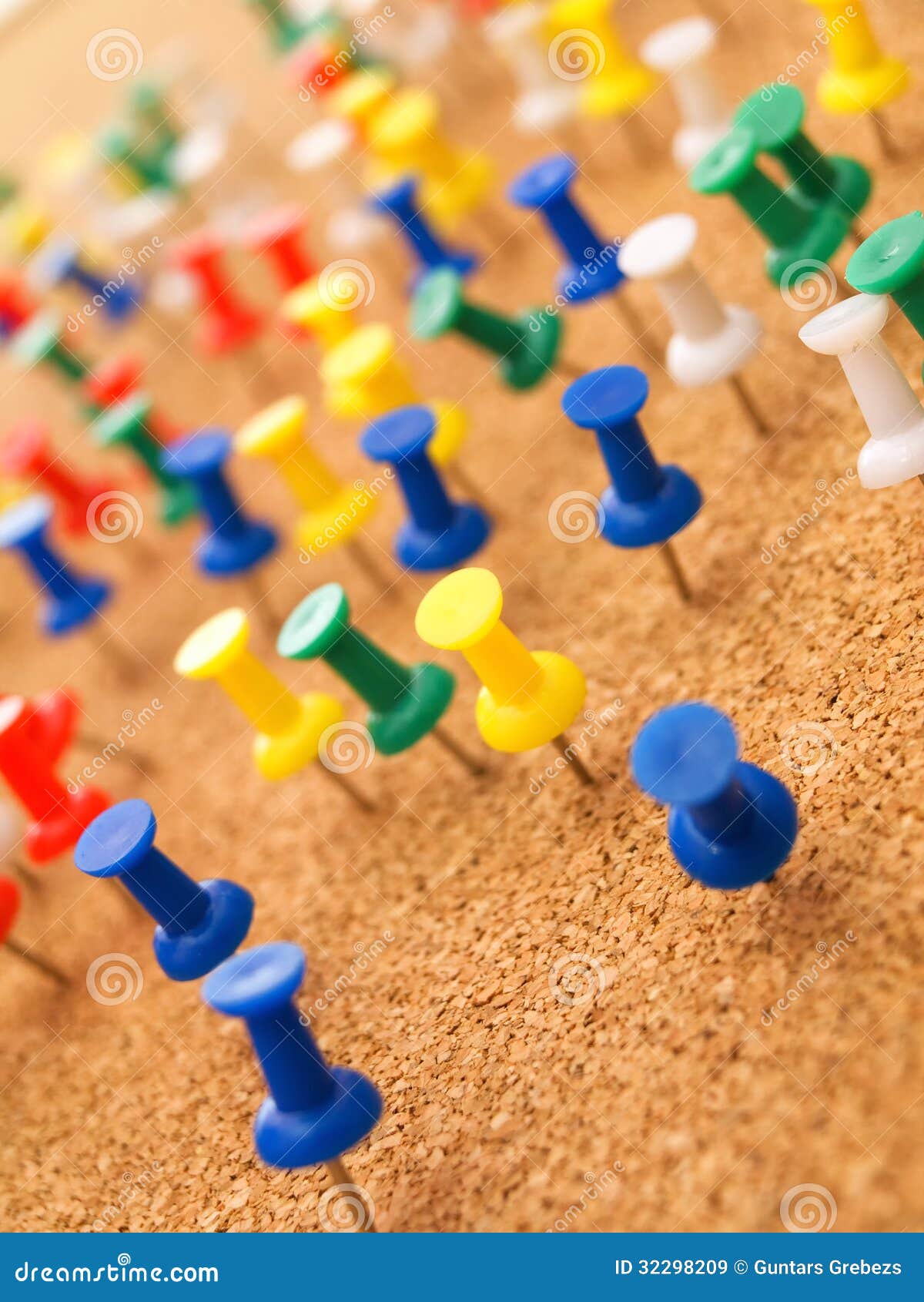Colorful thumbtacks stock image. Image of thumbtack, stick - 32298209