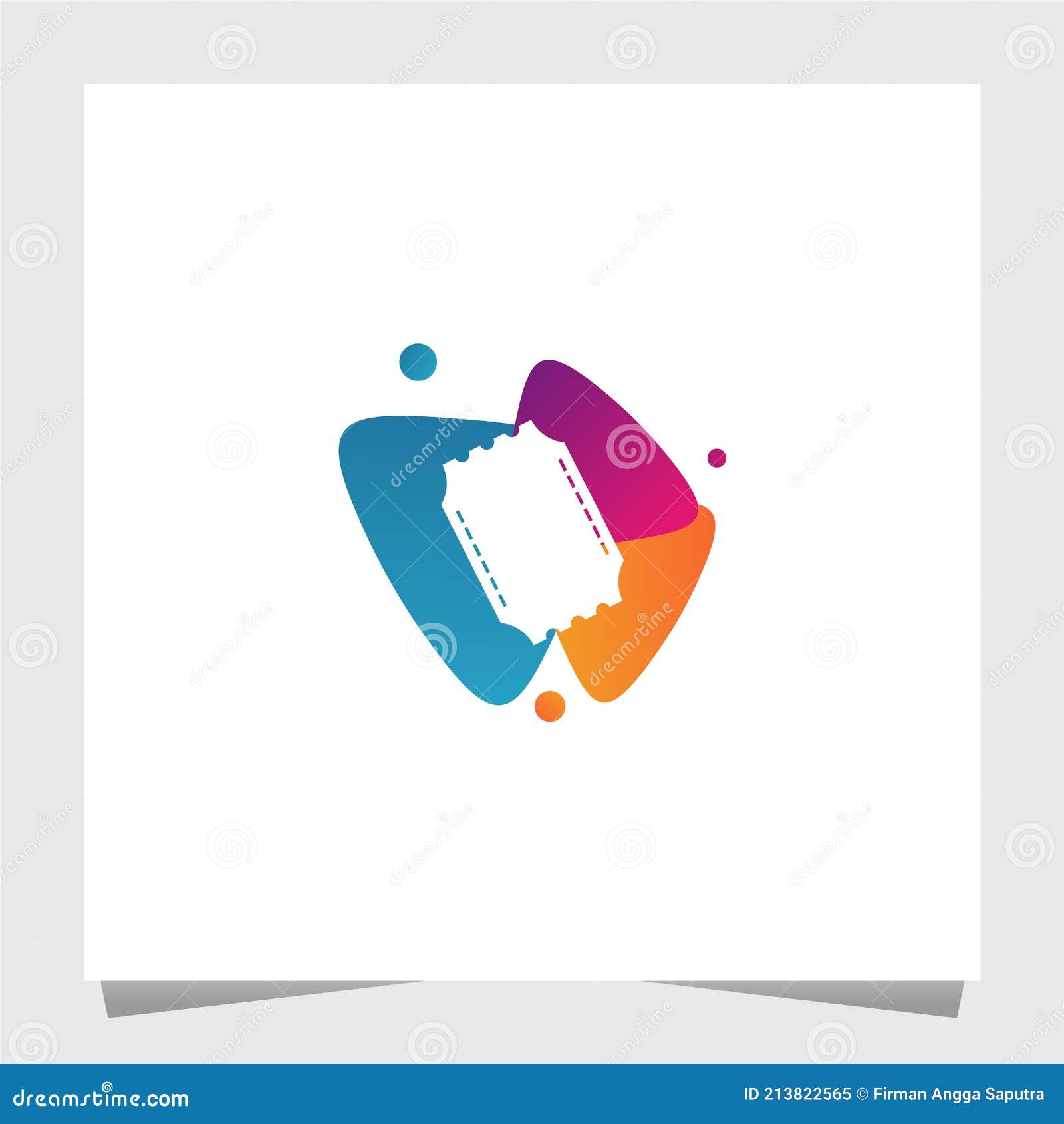 Colorful Ticket Logo Inspirations Template . Icon Stock Vector ...