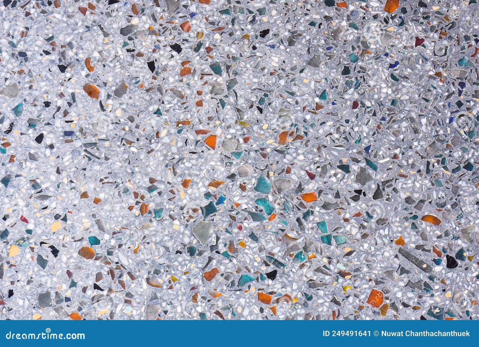 Colorful of Tile-shard Mosaic and Stone Decorating on the Wall for ...