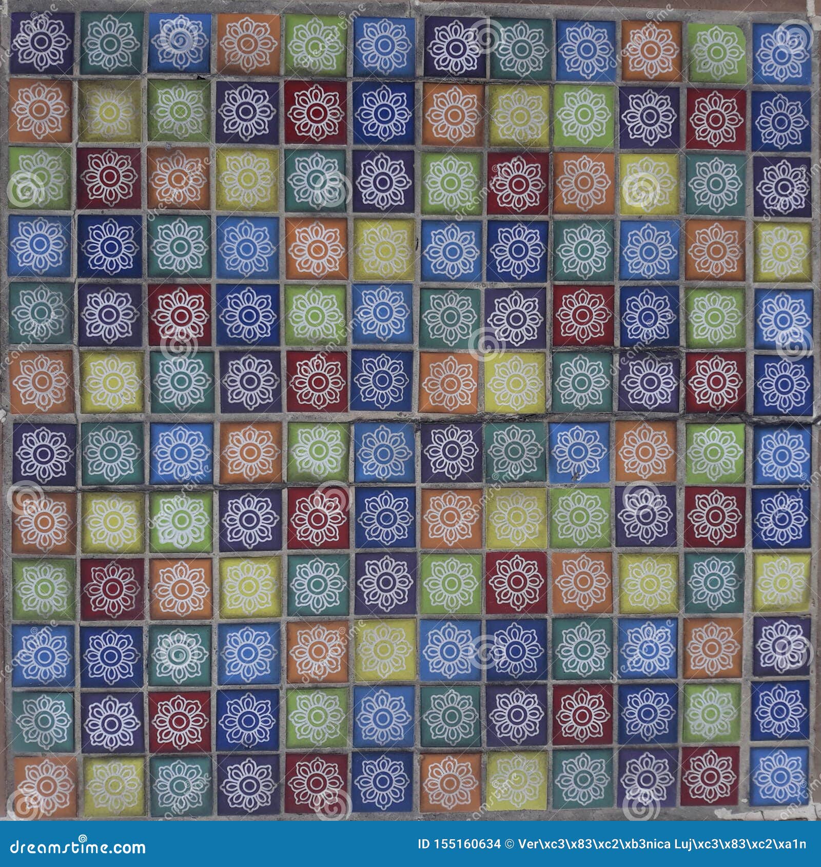 Colorful tile with squares stock photo. Image of squares - 155160634