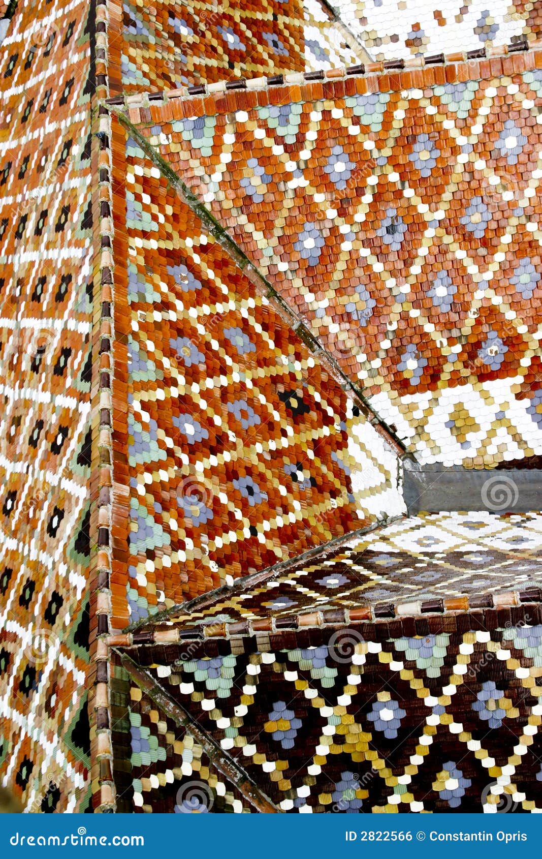 Colorful tiled roof stock photo. Image of structure, exterior - 2822566