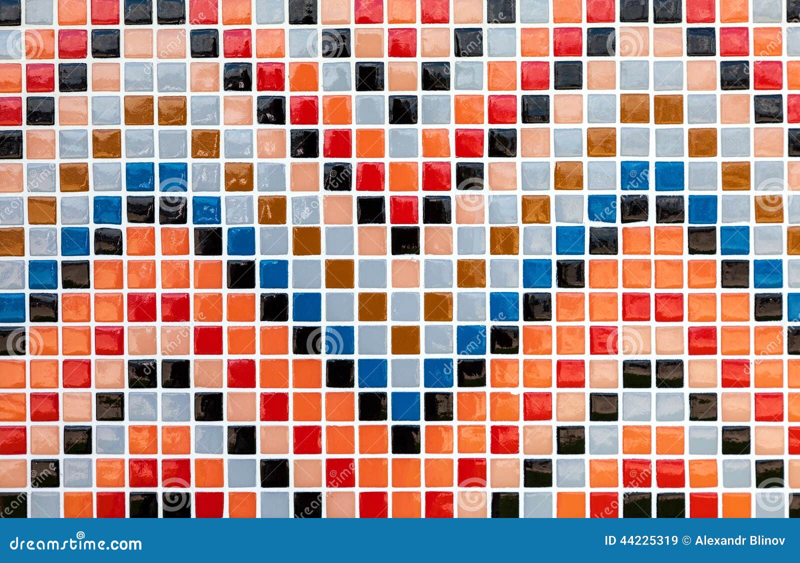 Colorful Tiles Mosaic Composition Pattern Backgrou Stock Photo - Image ...