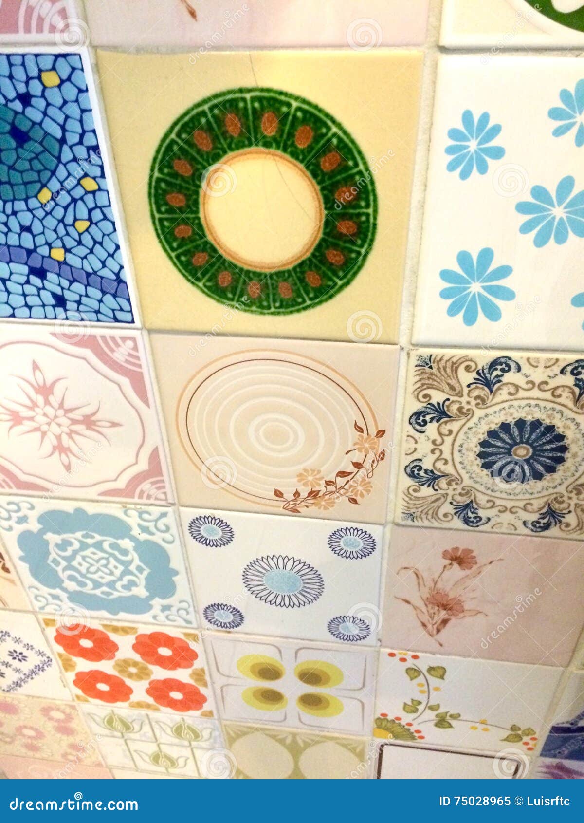 Colorful tiles stock image. Image of prints, tiles, coating - 75028965