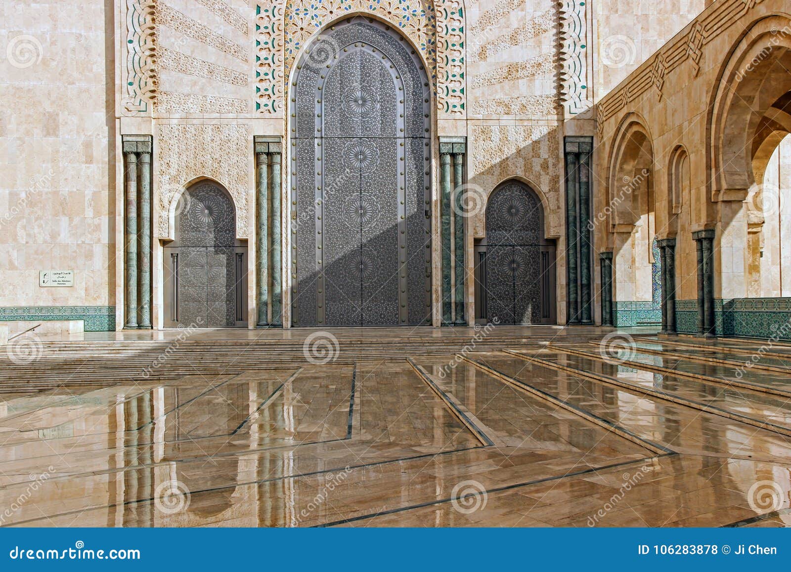 Colorful Tiles on Wall at Hassan II Mosque Editorial Stock Photo ...