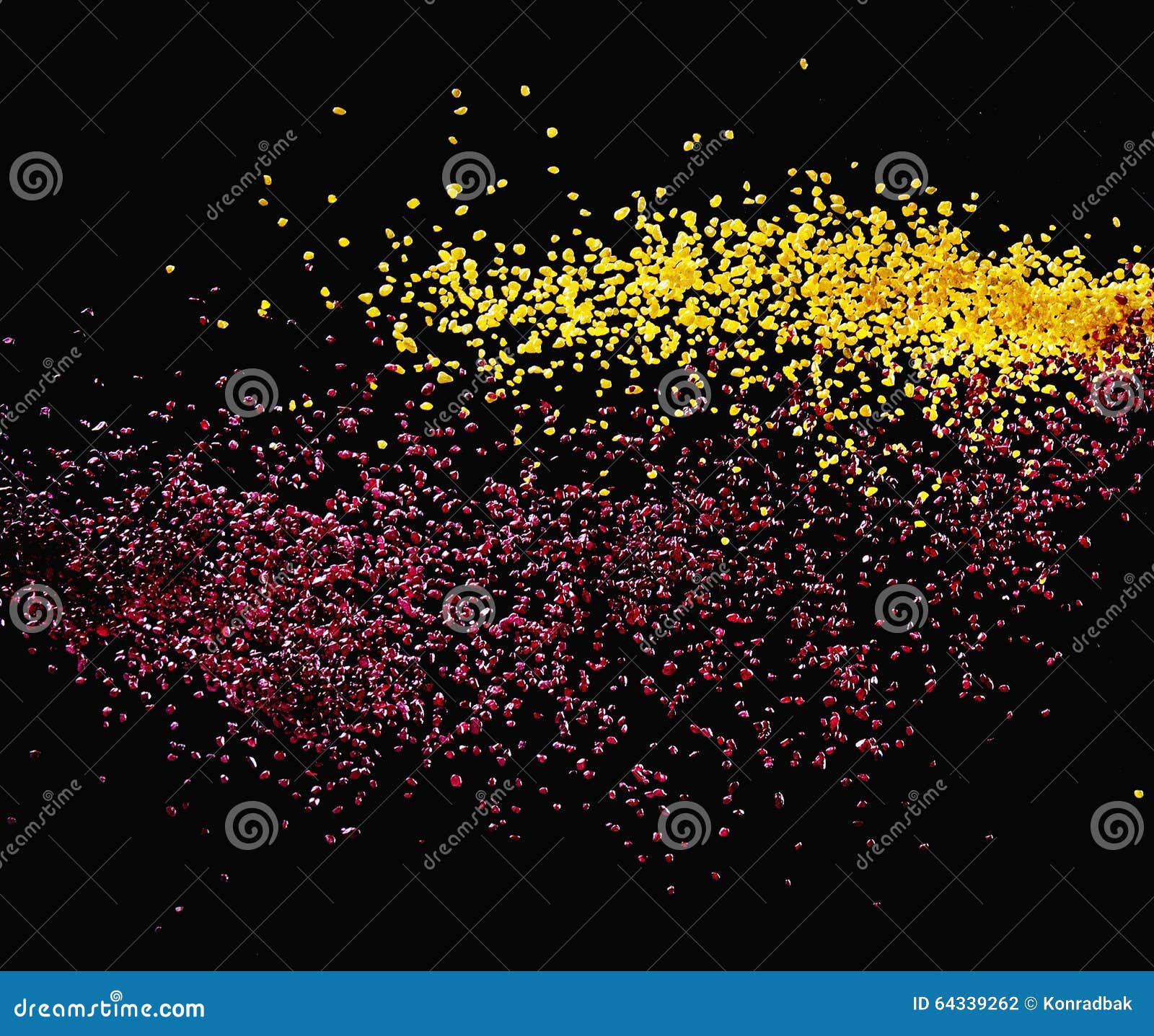 Colorful Tiny Particles Over a Dark Background Stock Illustration ...
