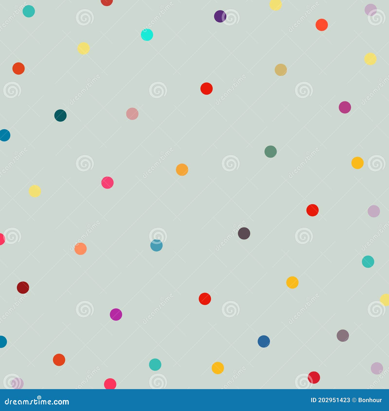 Colorful Tiny Polka Dot Pattern Digital Illustration Stock Illustration ...