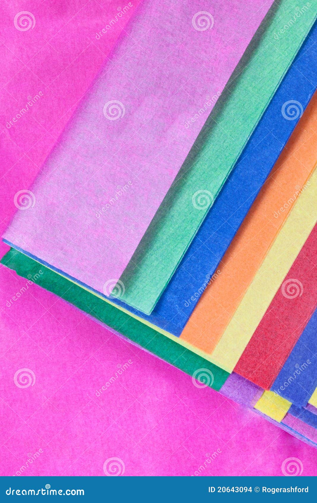 Colorful Tissue Paper stock photo. Image of gift, tissue - 20643094