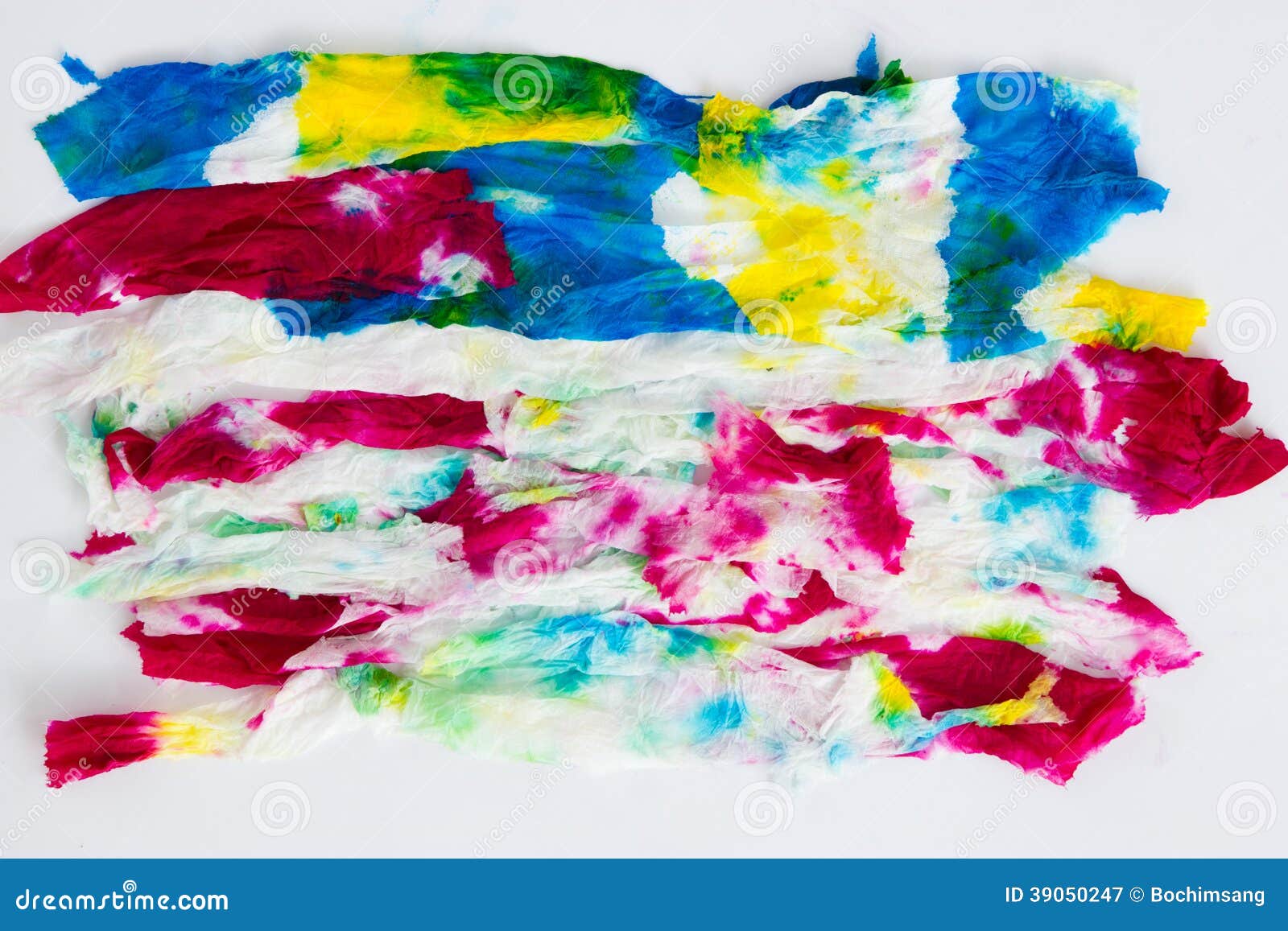 Colorful tissue paper stock image. Image of grunge, blue - 39050247