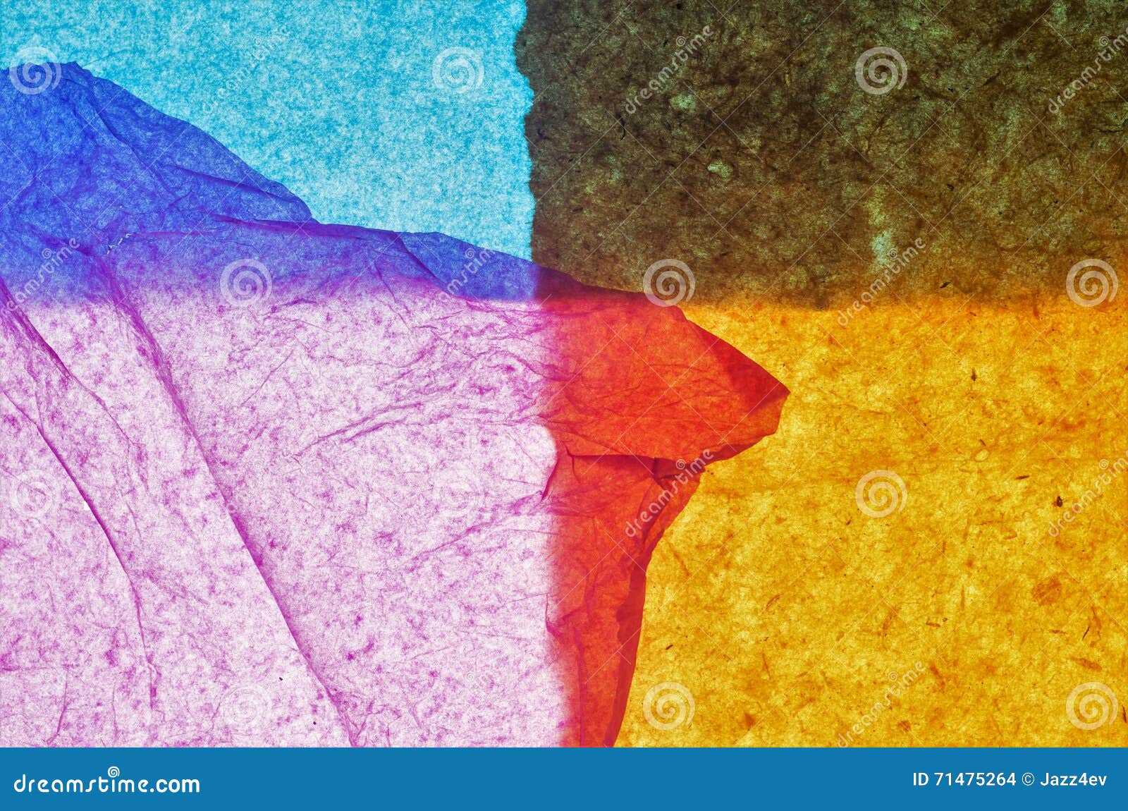 Colorful Tissue Paper To Enfatize Textures and Colors Stock Photo ...