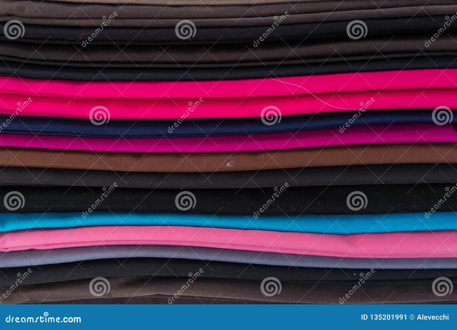 Colorful Tissues at a Fabric Store Stock Image - Image of background ...